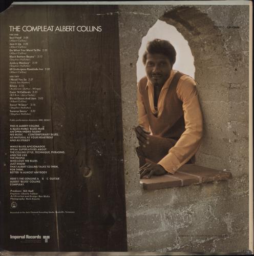 Albert Collins The Compleat Albert Collins US vinyl LP album (LP record ...