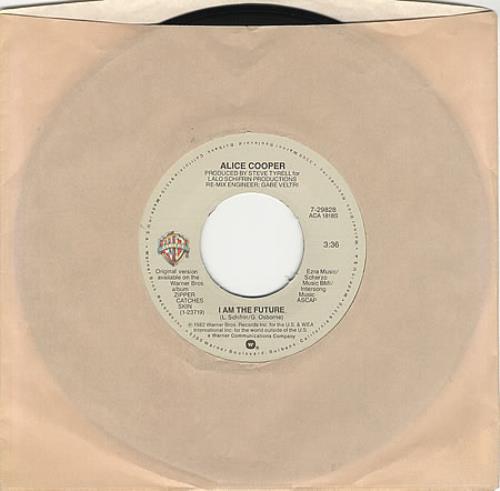 Alice Cooper I Am The Future US 7" vinyl single (7 inch record / 45 ...