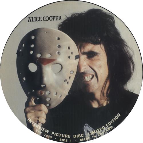 Alice Cooper Interview UK picture disc LP (vinyl picture disc album ...