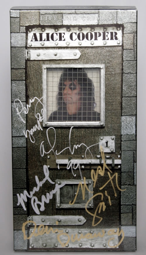 Alice Cooper The Life And Crimes Of ... - Fully Autographed US box set ...