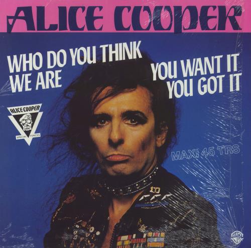 Alice Cooper Who Do You Think We Are French 12" vinyl single (12 inch ...