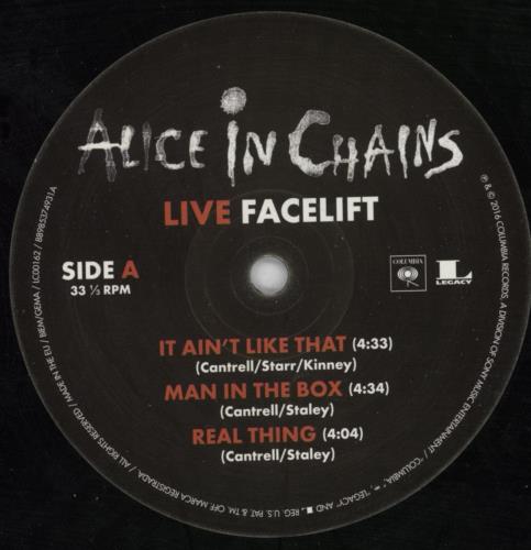 Alice In Chains Live Facelift - RSD UK vinyl LP album (LP record) (817847)