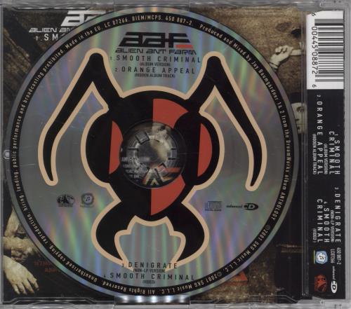 Alien Ant Farm Smooth Criminal UK CD single (CD5 / 5") (210280)
