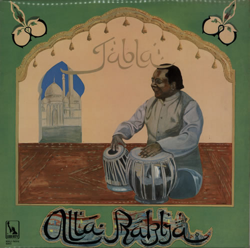 Alla Rakha Tabla UK vinyl LP album (LP record) (585054)
