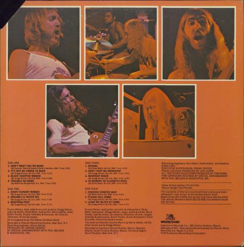 Allman Brothers Band Beginnings US 2-LP vinyl record set (Double LP ...