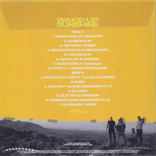 All Time Low Wake Up Sunshine: HMV Exclusive Picture Disc UK picture ...