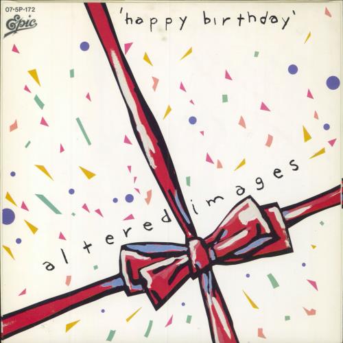 Altered Images Happy Birthday + Picture Insert & Promo P/S Japanese ...