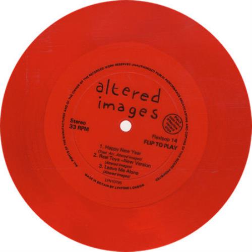 Altered Images Happy New Year - Orange Flexi Disc UK Promo 7" vinyl ...