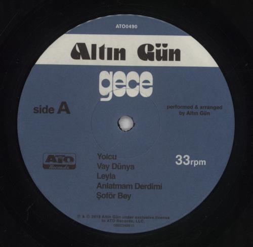 Altin Gun Gece US vinyl LP album (LP record) (842357)