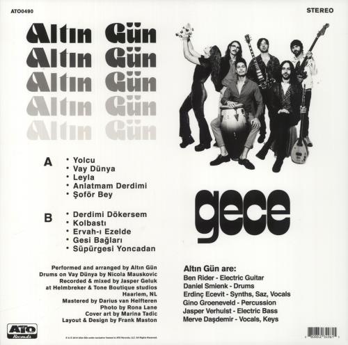 Altin Gun Gece US vinyl LP album (LP record) (842357)