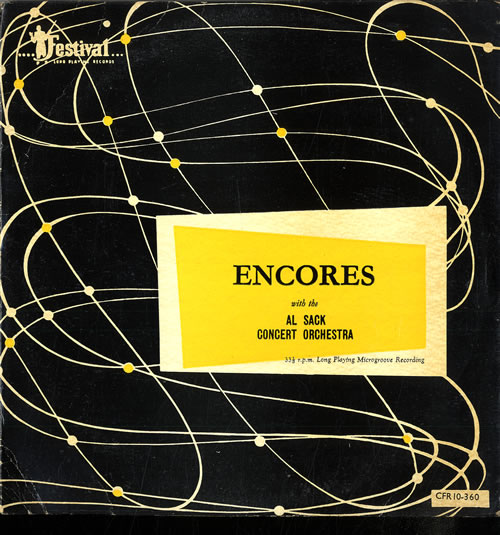 Al Sack Encores Australian 10" vinyl single (10 inch record) (551361)