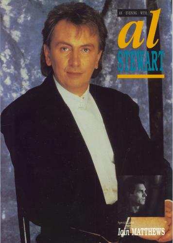 Al Stewart An Evening With Al Stewart - Autographed UK tour programme ...