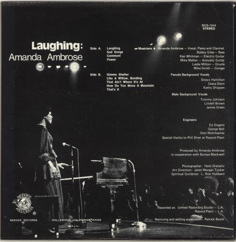 Amanda Ambrose Laughing US vinyl LP album (LP record) (698377)