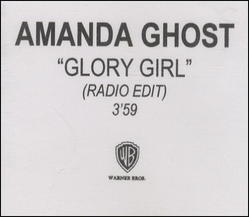 Amanda Ghost Glory Girl - Radio Edit UK Promo CD-R acetate (274410)