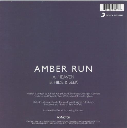 Amber Run Heaven UK 7" vinyl single (7 inch record / 45) (776875)