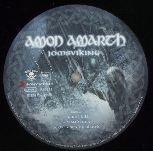 Amon Amarth Jomsviking German 2-LP vinyl record set (Double LP Album ...