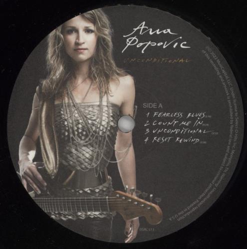 Ana Popovic Unconditional US vinyl LP album (LP record) (859836)