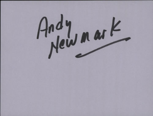Andy Newmark Page From An Autograph Book UK memorabilia (608880) AUTOGRAPH