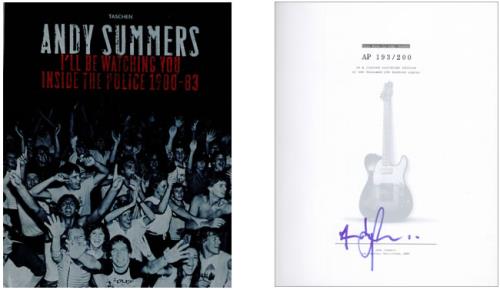 Andy Summers I'll Be Watching You - Artist Proof - Autograph US book ...