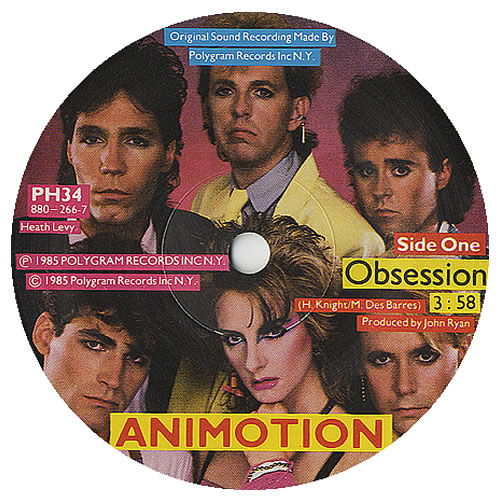 Animotion Obsession UK 7" vinyl single (7 inch record / 45) (461883)