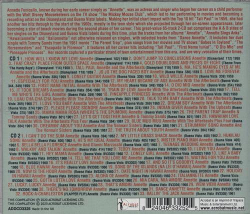 Annette Funicello The Singles & Albums Collection 1958-62 UK 2 CD album ...
