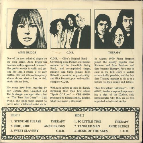 Anne Briggs A Folk Sampler UK 7" vinyl single (7 inch record / 45) (797463)