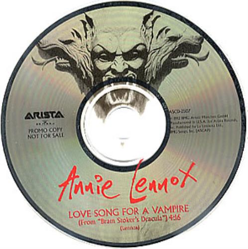 Annie Lennox Love Song For A Vampire US Promo CD single (CD5 / 5") (14652)