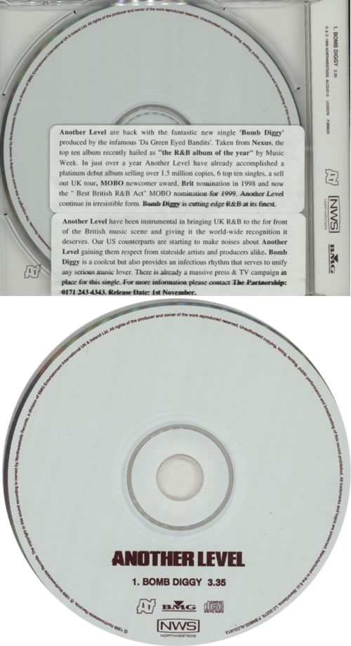 Another Level Bomb Diggy UK Promo CD single (CD5 / 5") (624583)