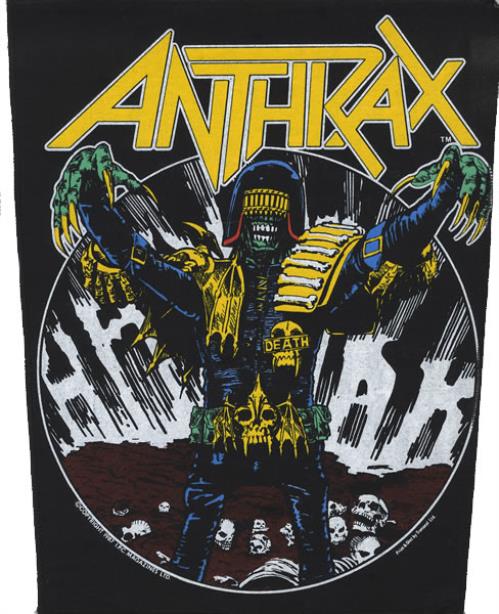 Anthrax Sew-On Back Patch UK memorabilia (423647) SEW ON PATCH