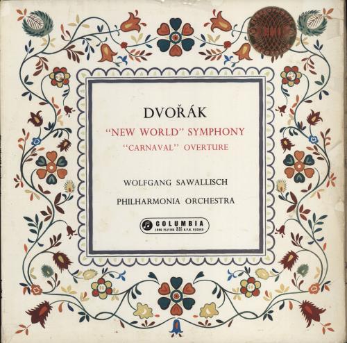 Antonín Dvorák "New World" Symphony / Carnival Overture UK vinyl LP ...