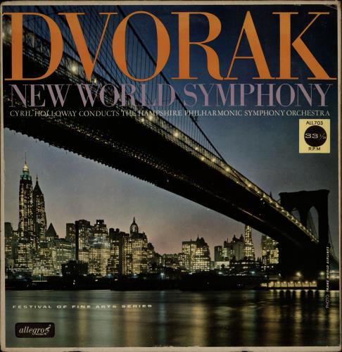 Antonín Dvorák New World Symphony UK vinyl LP album (LP record) (764464)