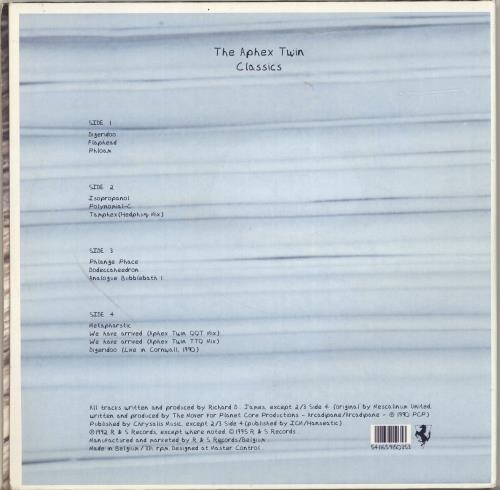 Aphex Twin Classics Belgian 2-LP vinyl record set (Double LP Album ...