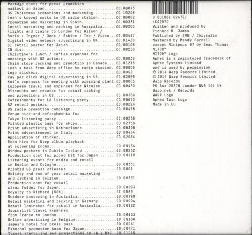 Aphex Twin Syro UK CD album (CDLP) (847138)