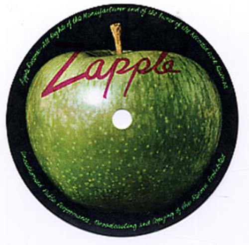 Apple Label Zapple 7" Label - Red Zapple UK memorabilia (336947) UNUSED ...
