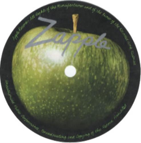 Apple Label Zapple 7" Label UK memorabilia (336946) UNUSED LABEL