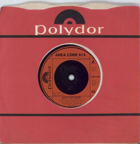 Area Code 615 Stone Fox Chase - Inj UK 7" vinyl single (7 inch record ...