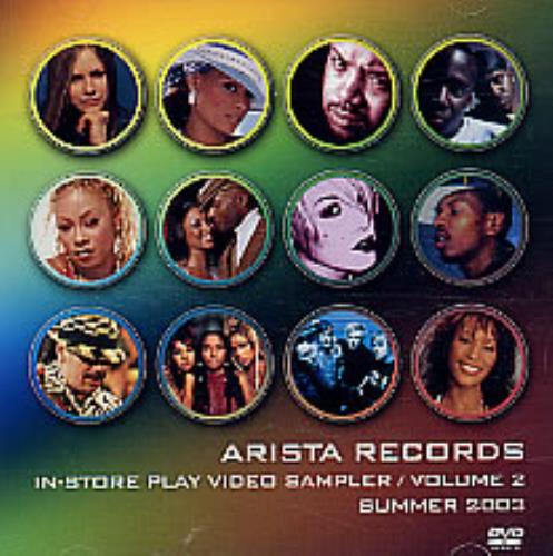Arista Instore Play Video Sampler Volume 2 US Promo DVD (257212)