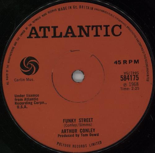 Arthur Conley Funky Street - Solid UK 7" vinyl single (7 inch record ...