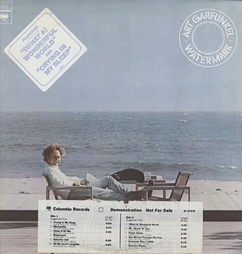 Art Garfunkel Watermark US Promo vinyl LP album (LP record) (231602)