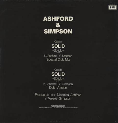 Ashford & Simpson Solid Spanish 12" vinyl single (12 inch record / Maxi ...