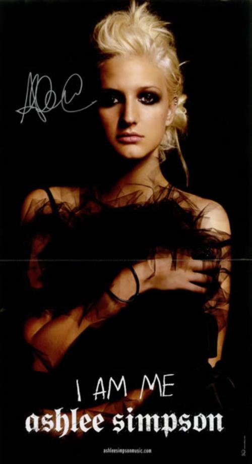 Ashlee Simpson I Am Me - Autographed US Promo display (440722)