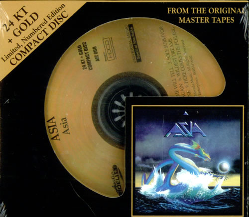 Asia Asia - 24kt Gold Disc - Sealed US CD album (CDLP) (512674)