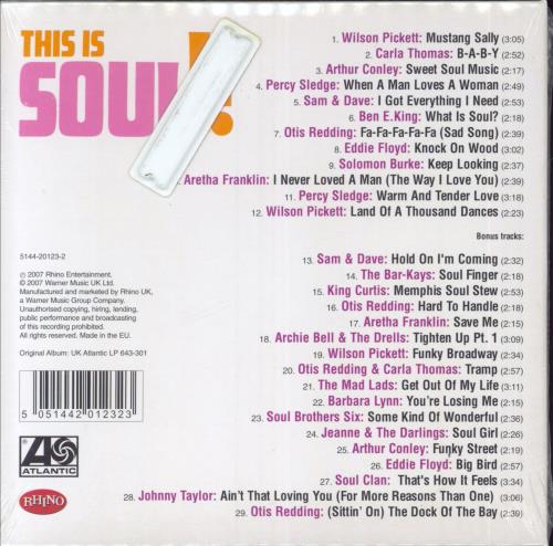 Atlantic Records This Is Soul - Sealed UK CD album (CDLP) (833004)