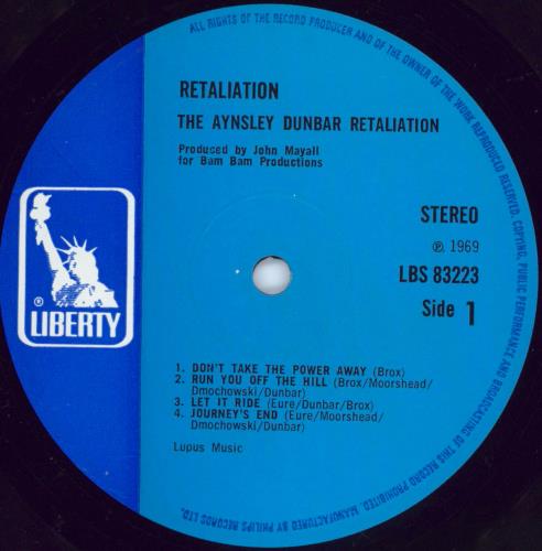 Aynsley Dunbar Retaliation - 1st UK vinyl LP album (LP record) (332042)