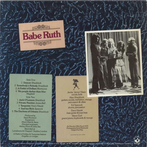 Babe Ruth Babe Ruth US vinyl LP album (LP record) (820855)