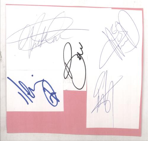 Backstreet Boys Set of Autographs UK memorabilia (733518) AUTOGRAPHS