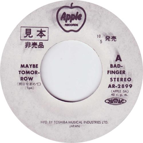 Badfinger Maybe Tomorrow Japanese 7" vinyl single (7 inch record / 45 ...