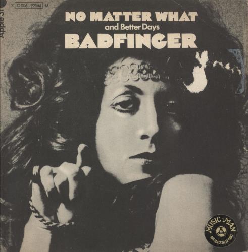 Badfinger No Matter What - EX Italian 7" vinyl single (7 inch record ...