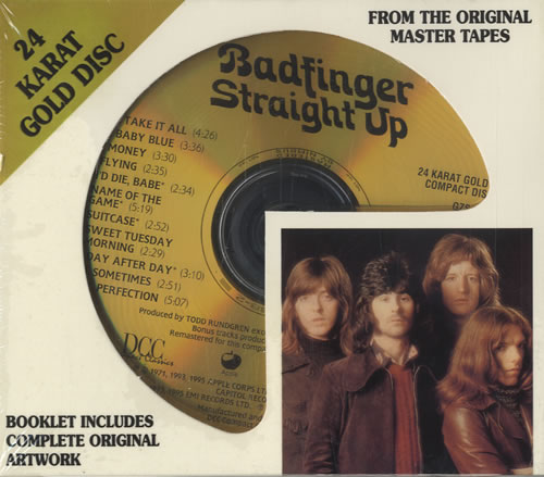 Badfinger Straight Up - Gold disc - Sealed US CD album (CDLP) (531076)