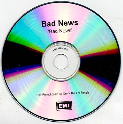 Bad News Bad News UK Promo CD-R acetate (369639)
